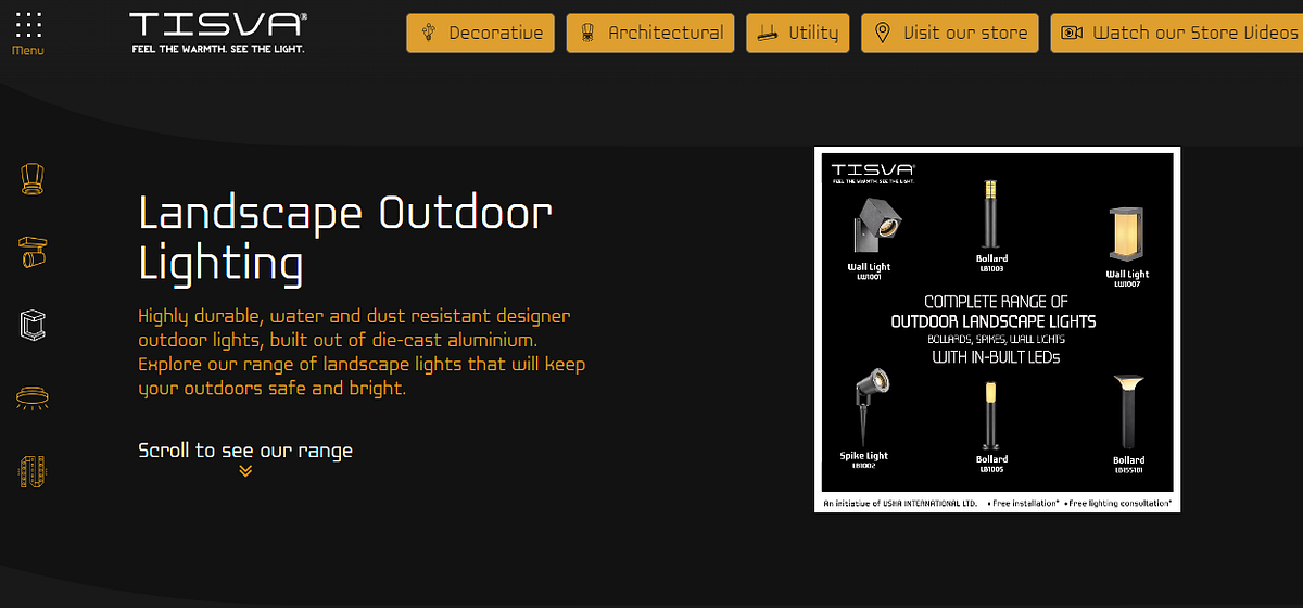 Landscape Outdoor Lighting — TISVA - LightsbyTisva - Medium