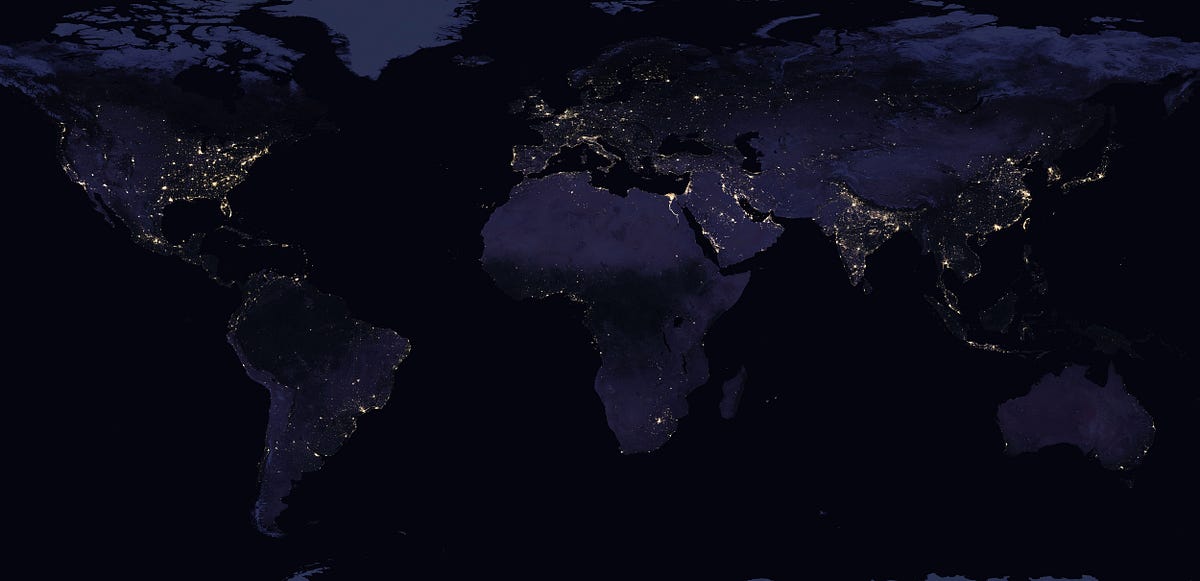 La Terra di notte. Nelle immagini a infrarossi del… | by Michele ...