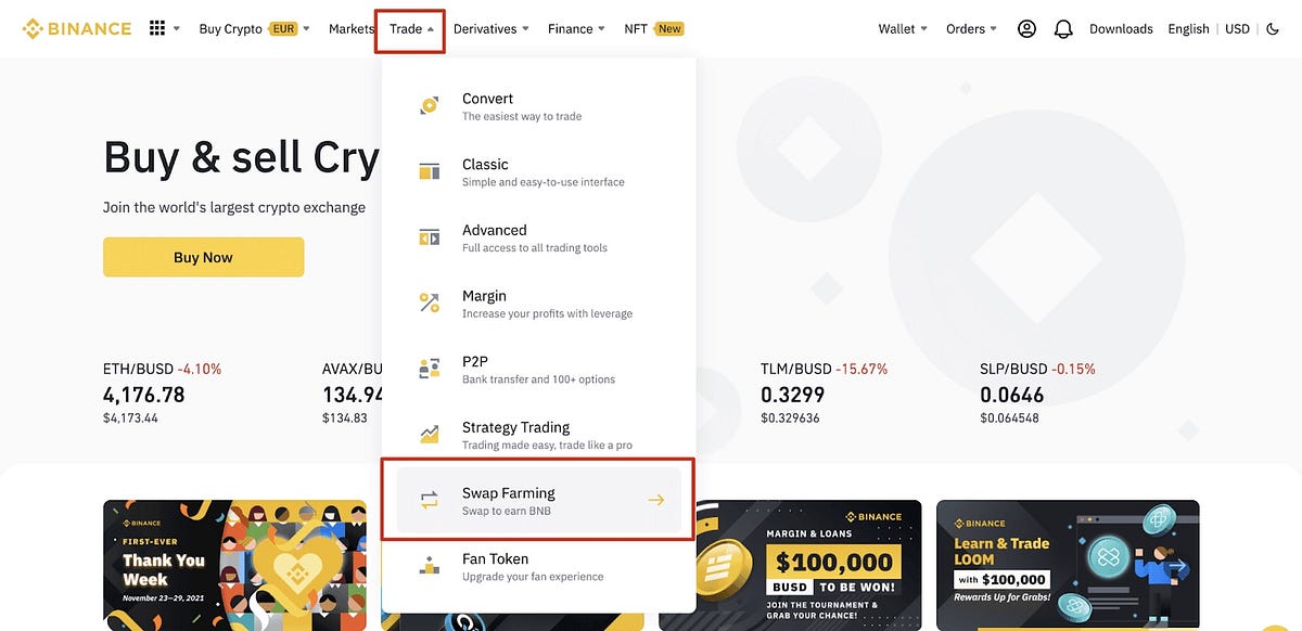 How to use Binance Swap Farming. Table of contents | by Romanameachi ...
