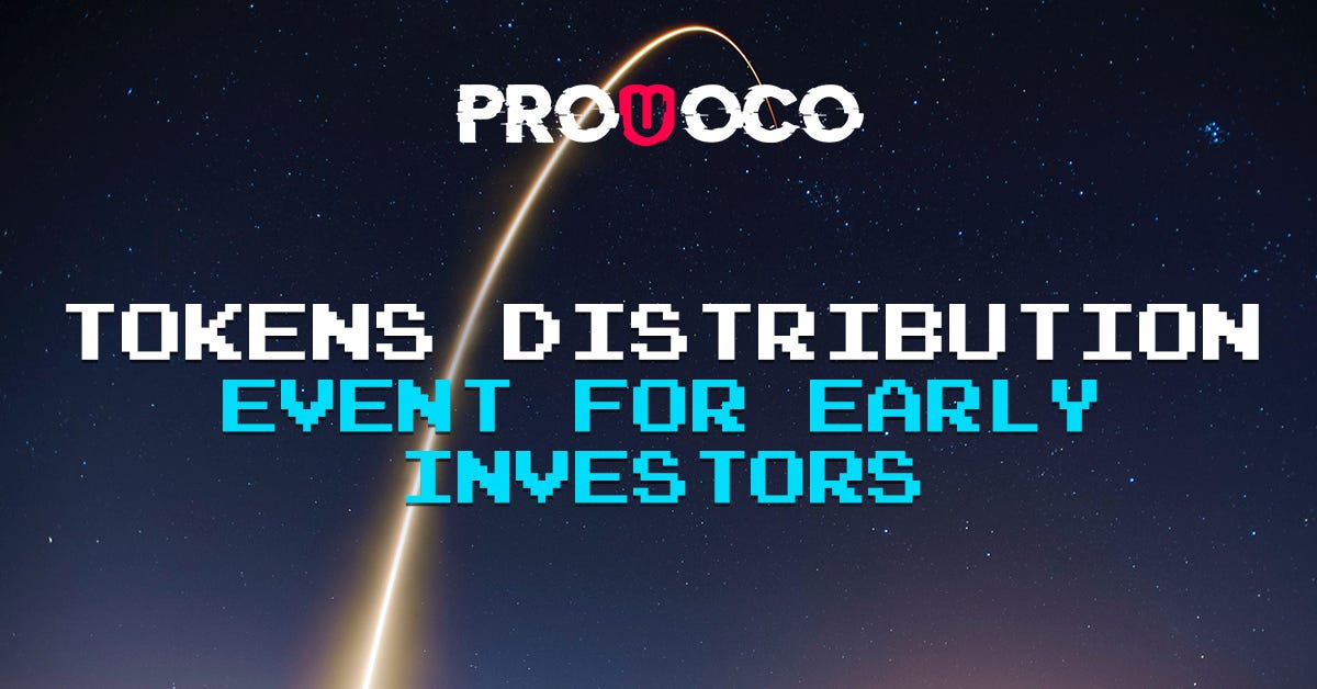 “First batch” — token distribution event for early investors | by ...