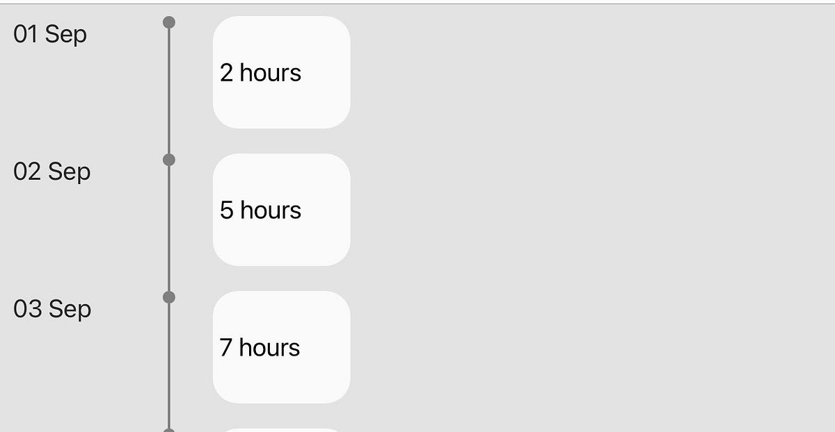 Create a simple timeline in Nativescript-vue | by Nandee Tjihero | Medium