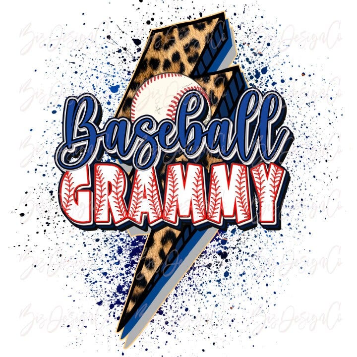 Blue Baseball GRAMMY png, Cheetah leopard baseball sublimation designs ...