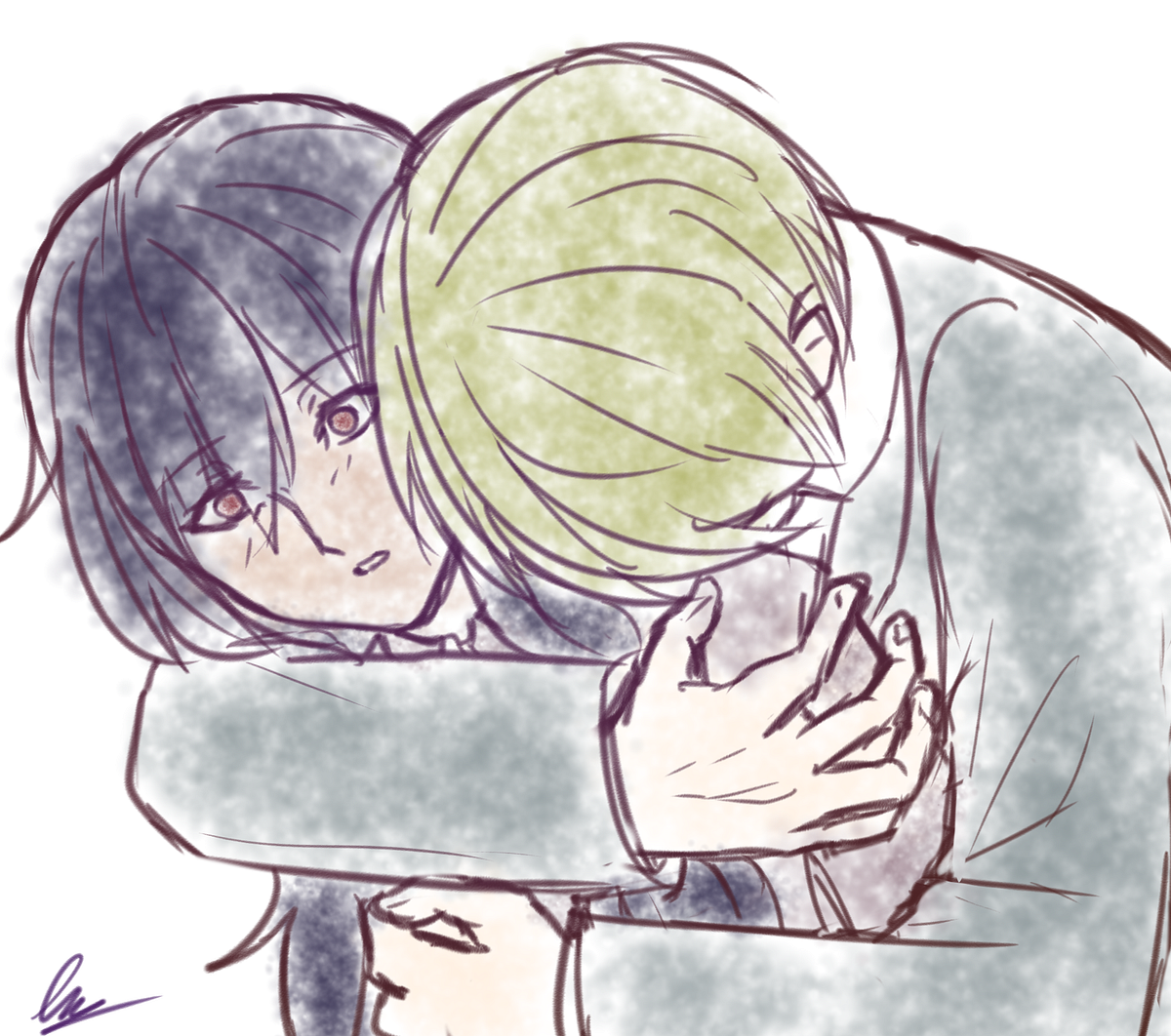 A Hug. [ChikaTsu, hug day, bittersweet] | by Kronos Pastele | Medium