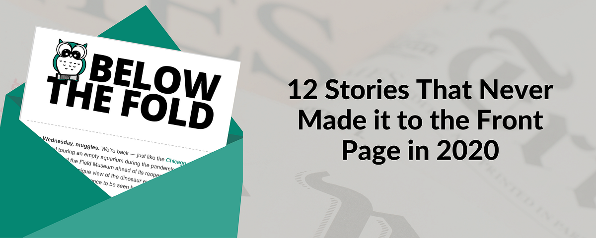 12 News Stories That Never Made it to the Front Page in 2020 | by Anum ...