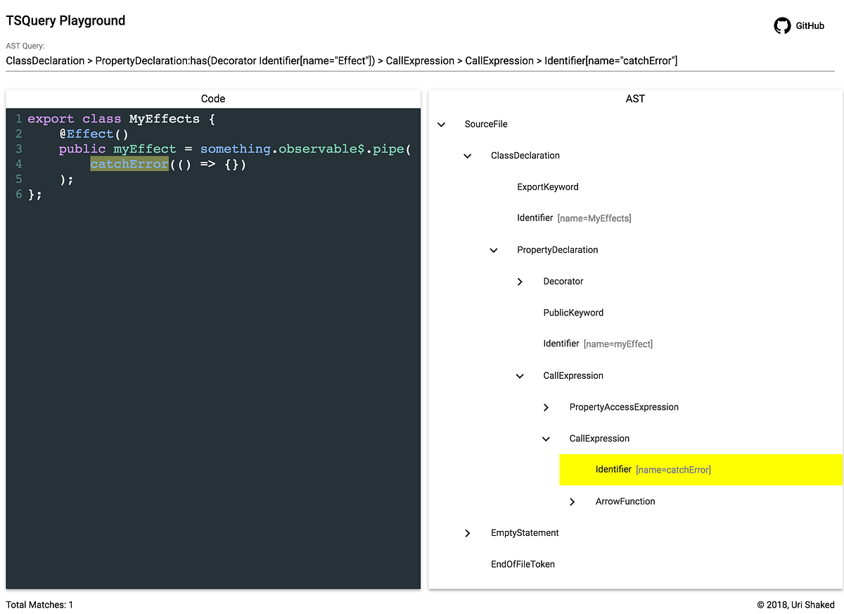 Custom TSLint rules with TSQuery 😍 | by Craig Spence | Medium