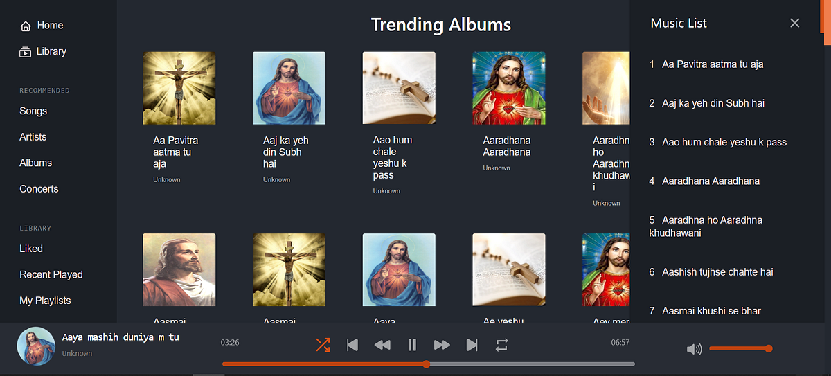 Listen Christian Worship Song For Free - Vaibhav khushalani - Medium