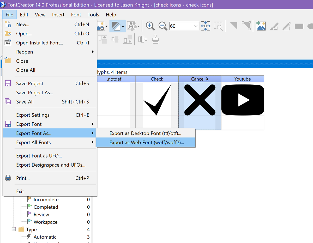 Creating Custom Icon Webfonts. Webfont icons — what typographers would… | by Jason Knight ...
