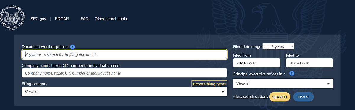 Making my own SEC Full Text Search | by John Friedman | Dec, 2025 | Medium