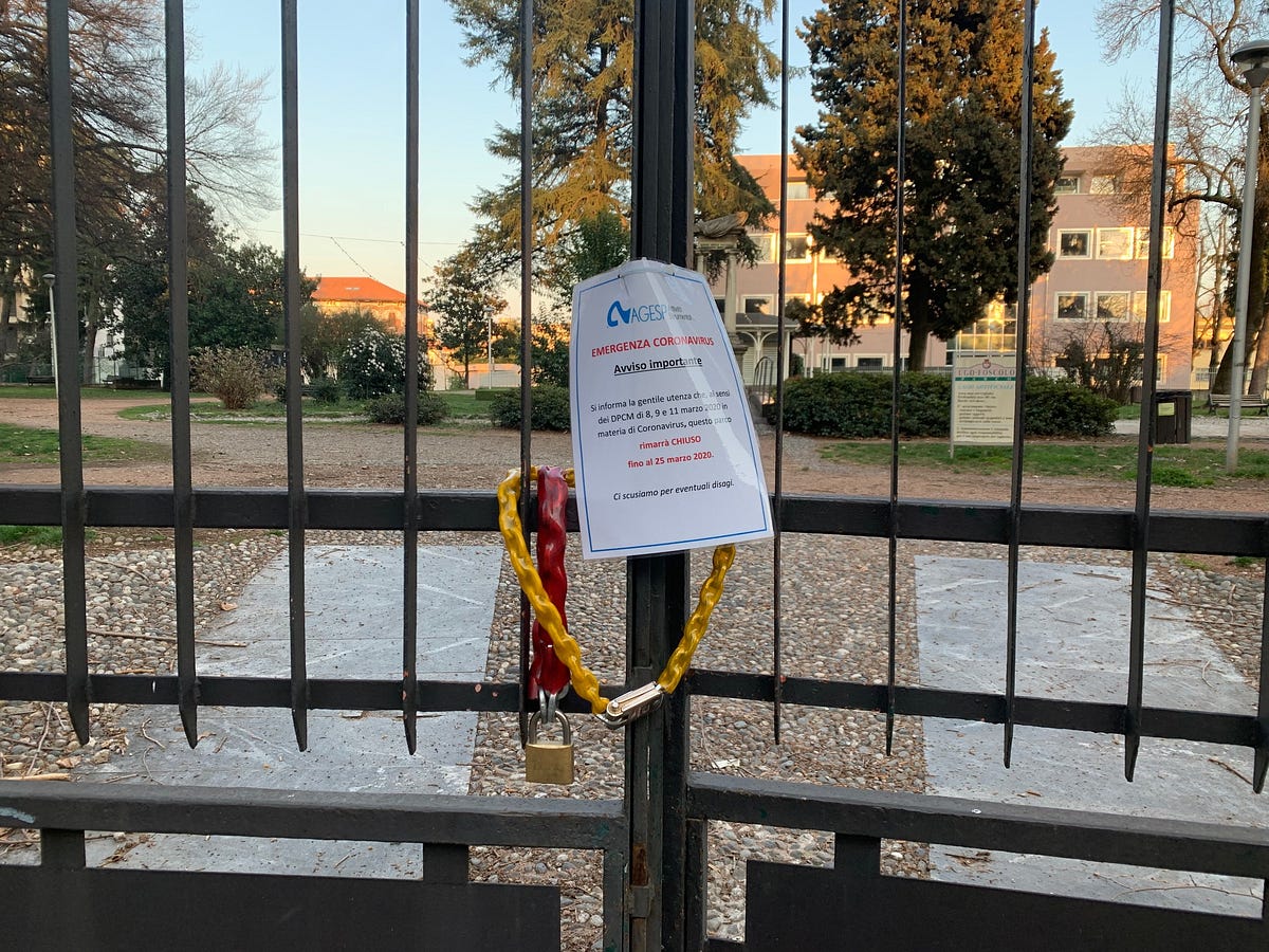 Day Nine: Life in Italy under lockdown. The problem of proxemics in ...