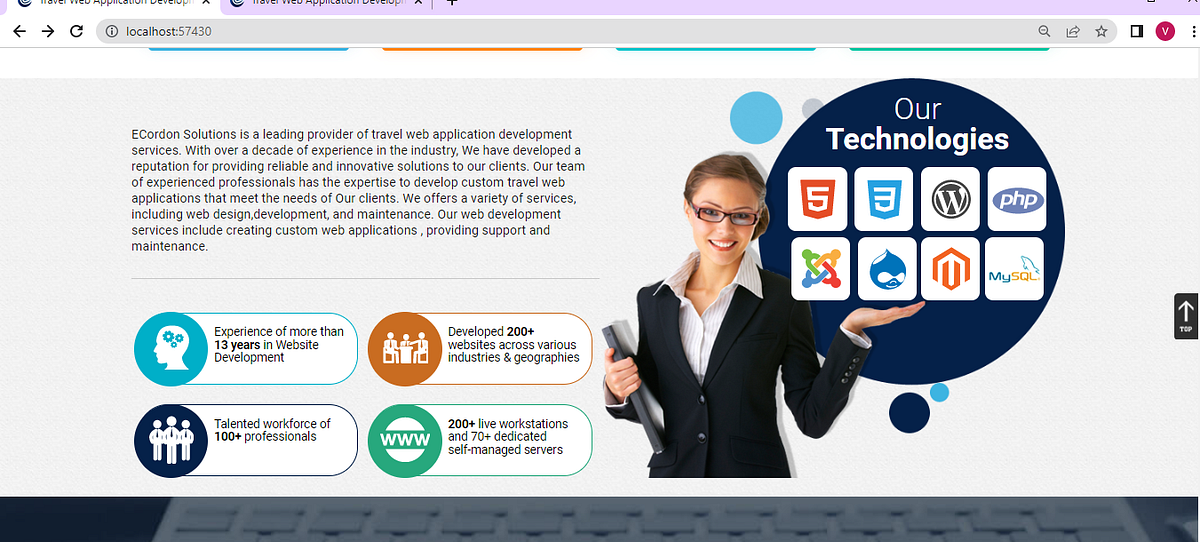 Travel Web Application Development Services - Ecordon Solutions - Medium