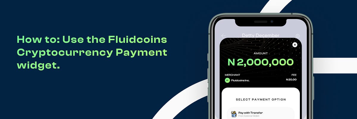 How to: Use the Fluidcoins Cryptocurrency Payment widget. | by Adeola ...