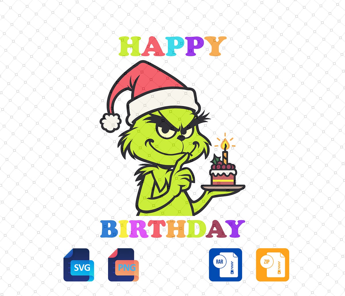 Grinch Birthday Svg, Happy Birthday Svg, Birthday Boy, Birthday Girl ...