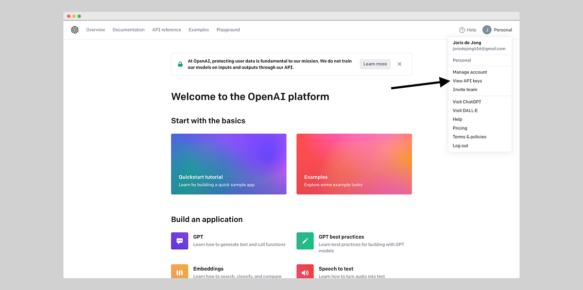 How to Get an OpenAI API Key for ChatGPT | by Joris de Jong ...