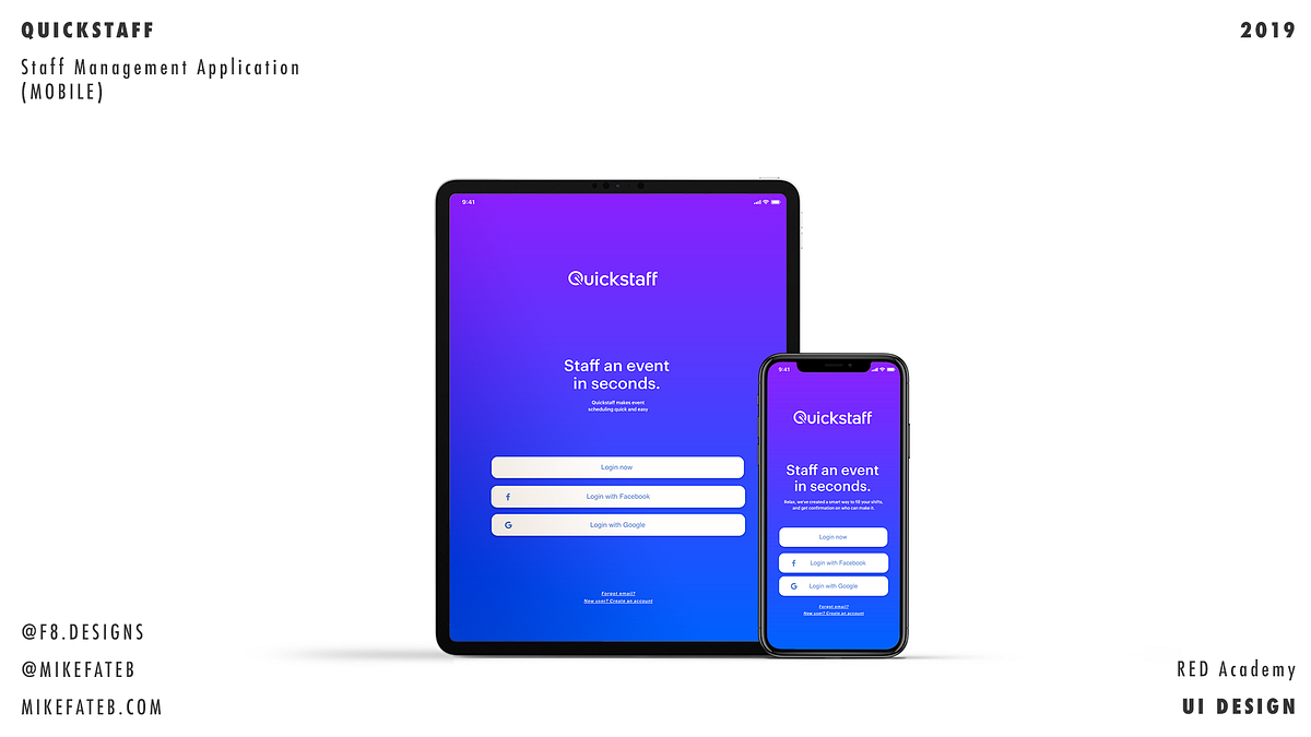 Quickstaff: Mobile App Design. Enter the UBER for Temporary Staff. | by ...