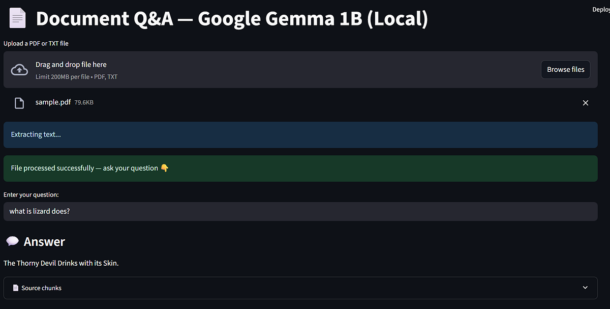 Building a Local RAG App with Google Gemma 1B | by Mathews P Mathew ...