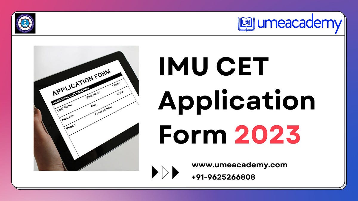 Imu Cet Application Form 2023 Mc Square Medium