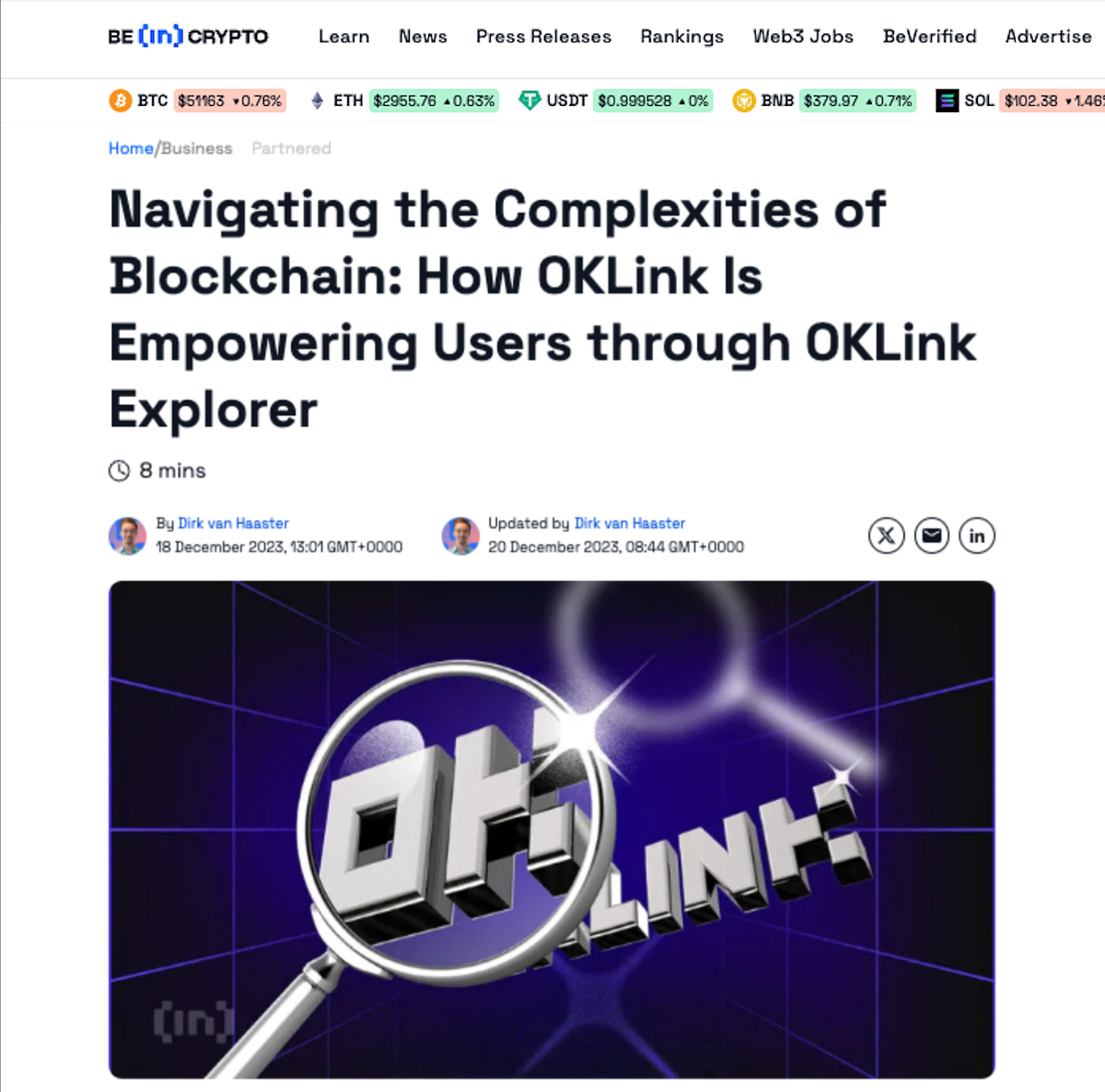 Navigating the Complexities of Blockchain: How OKLink Is Empowering Users through OKLink ...