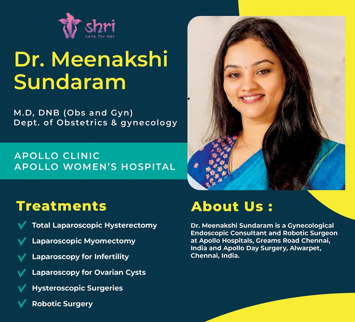 Gynecological Endoscopic and Robotic Surgeon | Dr. Meenakshi Sundaram | by Daisy Queen Magazine ...
