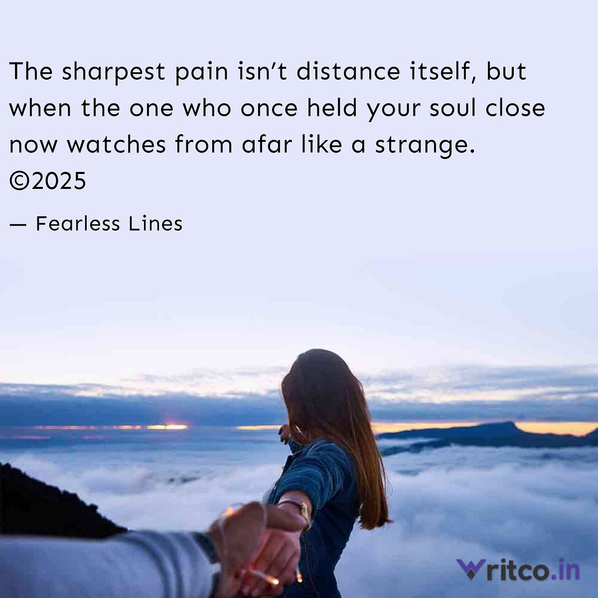 The sharpest pain isn’t distance itself, but when the one who once held ...