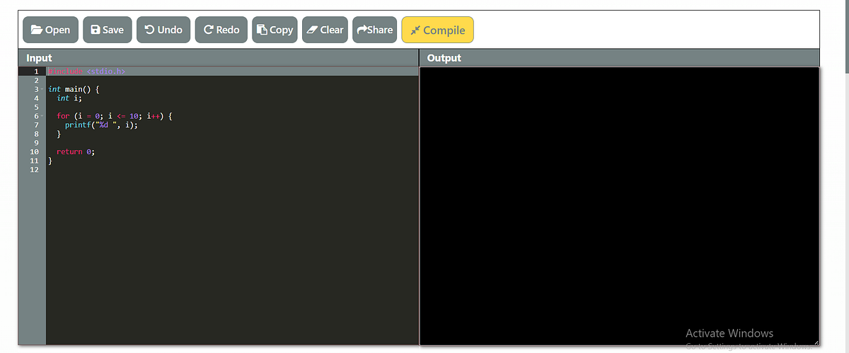 C Online Compiler. Online compilers have become a popular… | by ...