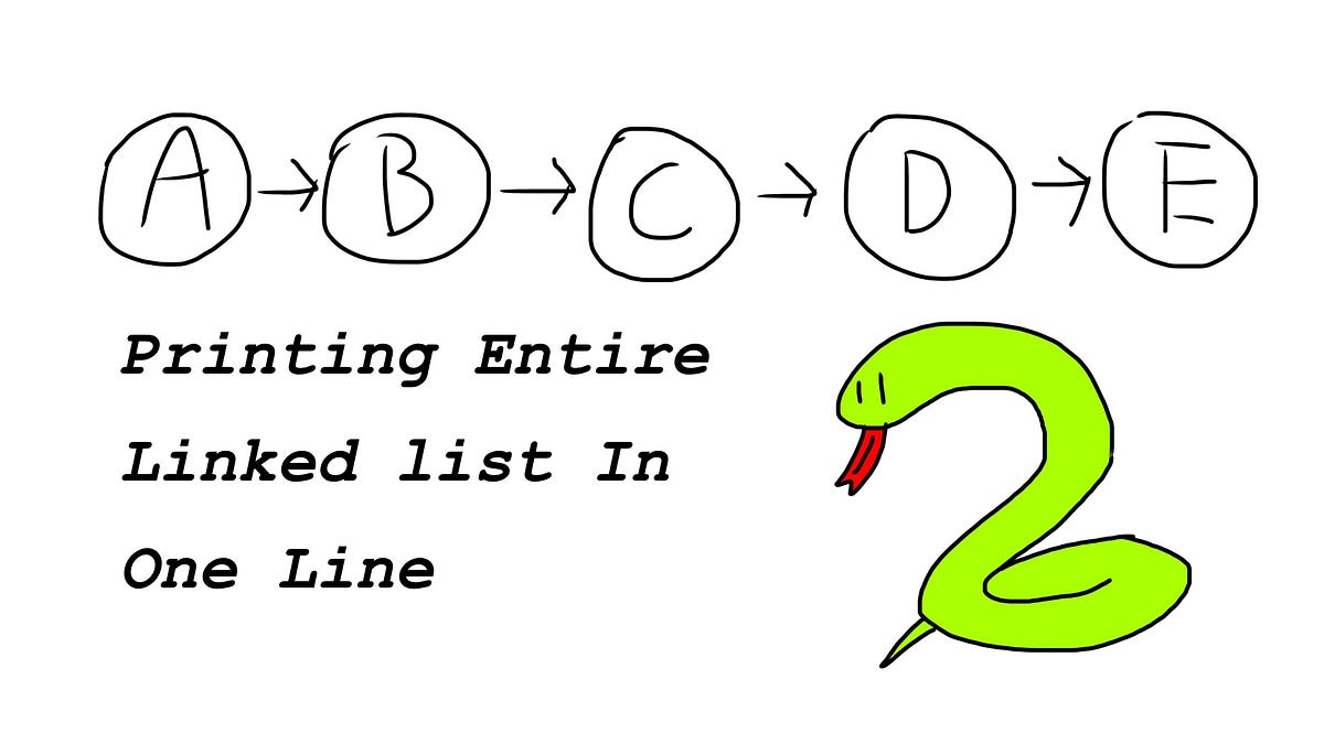 This One-Liner Function Can Print Out Your Entire Linked List At Once | by Liu Zuo Lin | CodeX ...