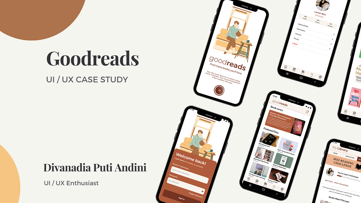 UI Case Study — Redesign Goodreads Mobile Application | by Divanadia ...
