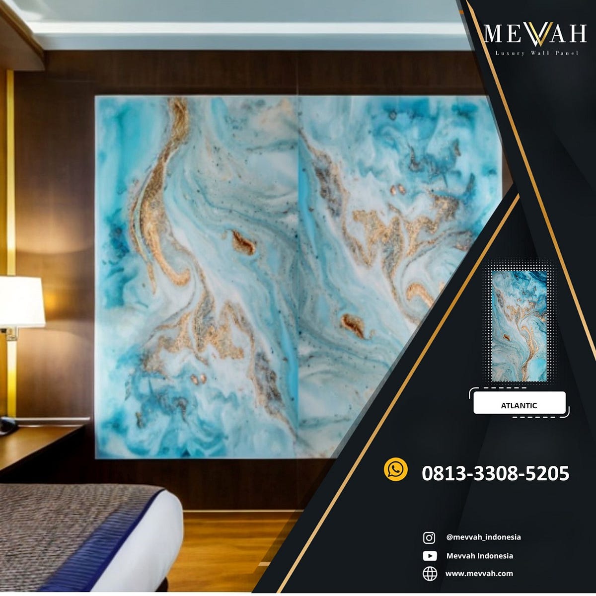 TAHAN API..!! WA 0813 3308 5205 (MEVVAH) Wall Panel PVC Motif Marble ...