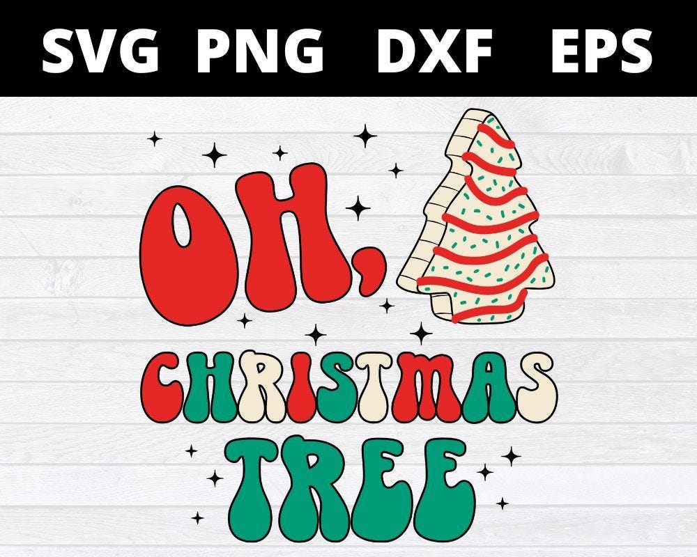 oh christmas tree svg, oh christmas tree groovy png, oh christmas tree ...