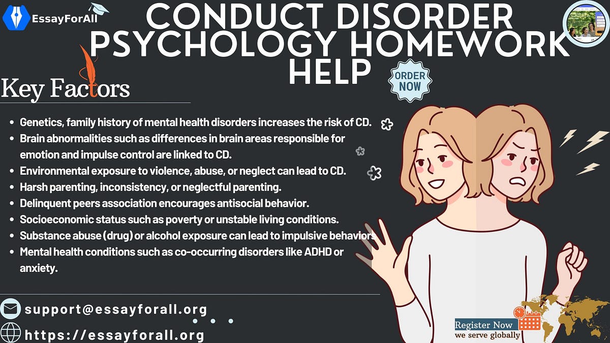 Conduct Disorder Psychology Homework Help: Essay For All | by Essay For ...