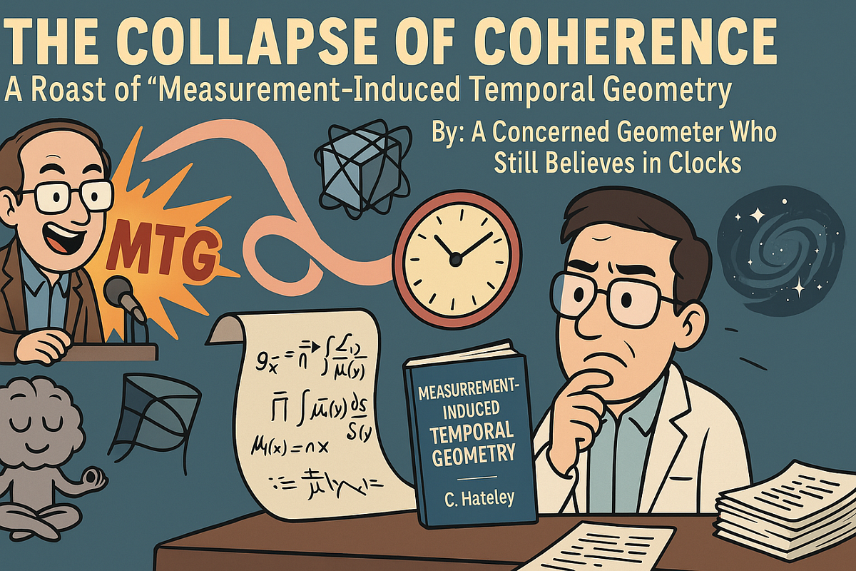 🧨 The Collapse of Coherence: A Roast of “Measurement-Induced Temporal ...