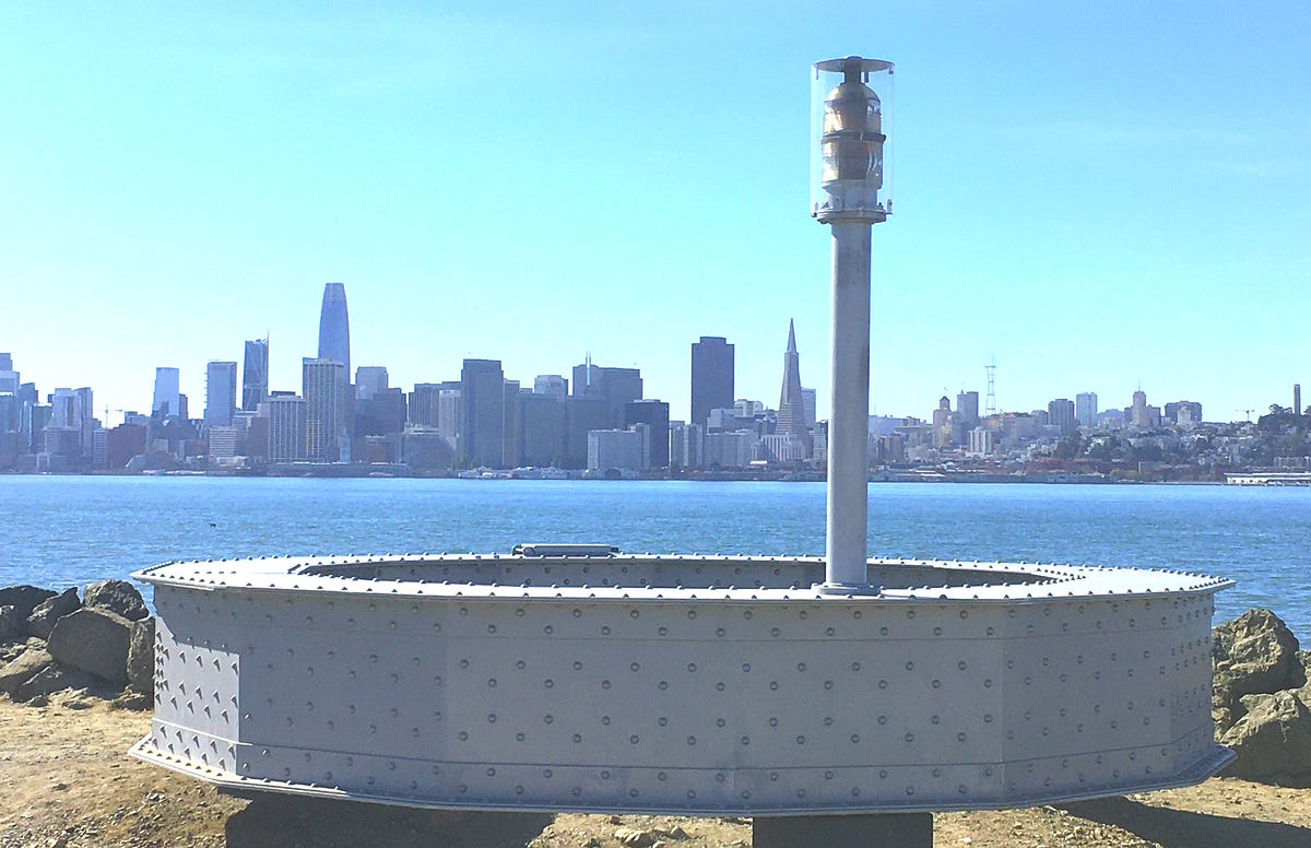 Treasure Island’s New Sculpture, Cut from Old Bay Bridge Steel, Signals ...