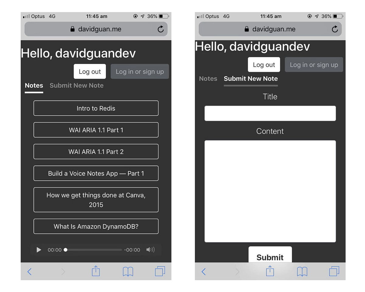 Build a Voice Notes App — Part 2, User System | by David Guan | Medium