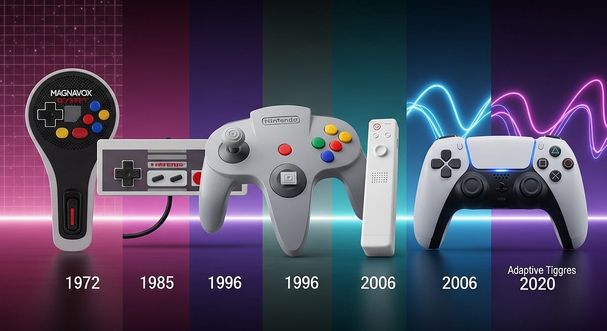 History of Gaming Controllers: Paddles to Haptics | Medium