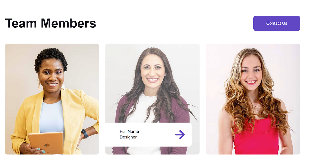 Building a Responsive Team Members Section with React | by R-Dev | Medium