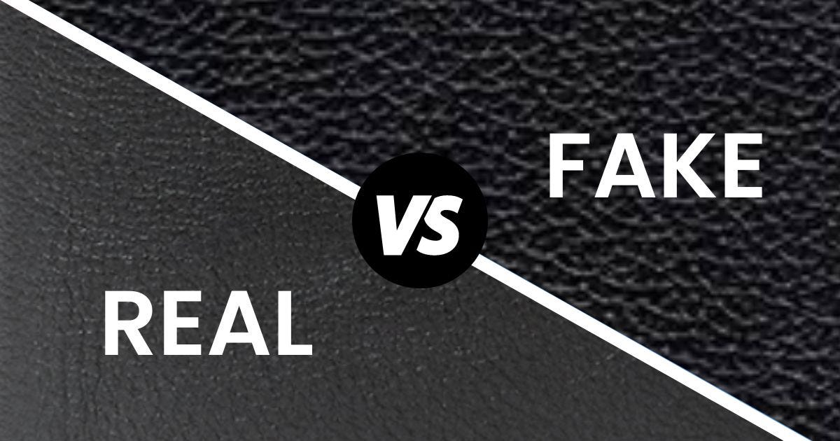 How can you spot the difference between real and fake leather? | by ...