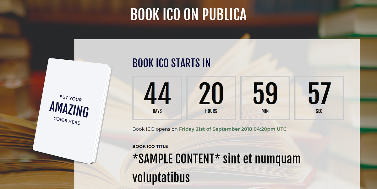 How to participate in a BOOK ICO? | by Publica.com | Publica | Medium