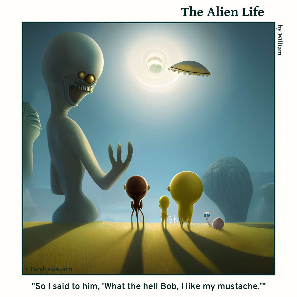 The Alien Life — Moustache - Hypermentilating - Medium