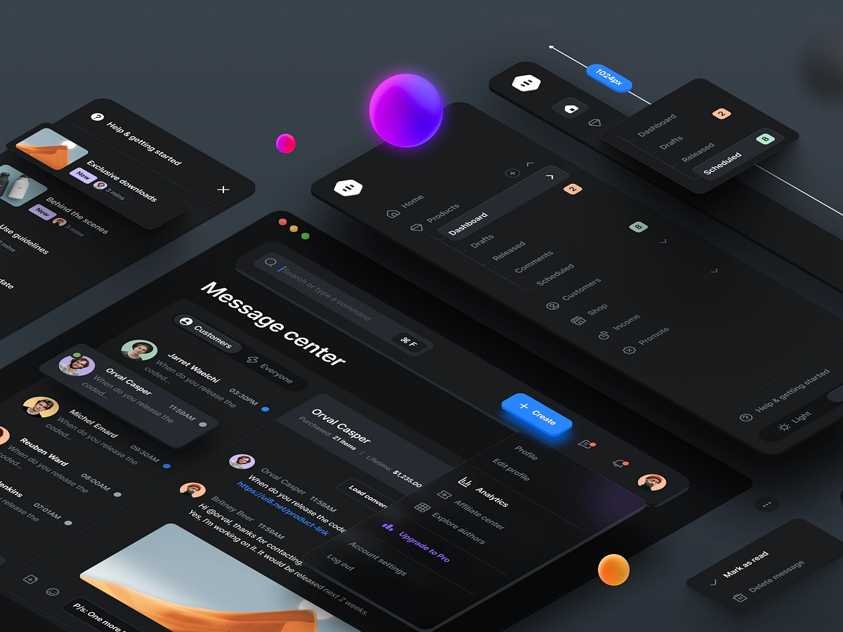 Experimental and Intuitive Dashboard UI Design Ideas | TMDesign