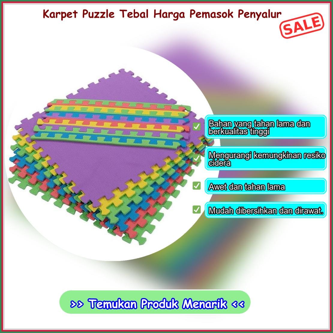 Karpet Puzzle Tebal Harga Pemasok Penyalur - Matras Gulat - Medium