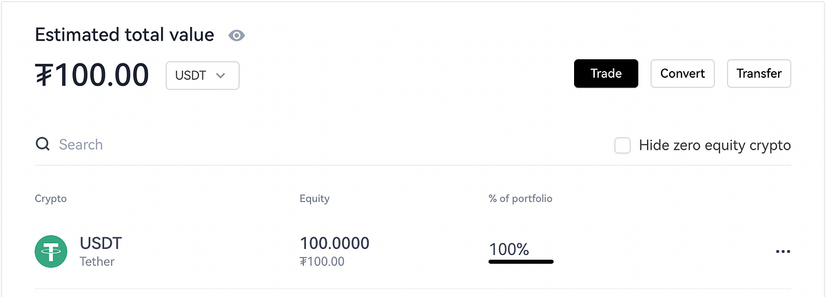 100 USDT trading challenge - Edward Lu - Medium