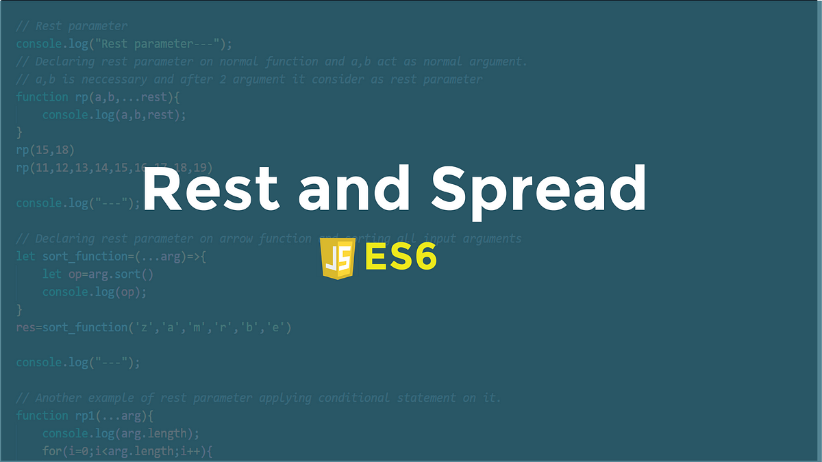 Es6 Rest Parameter And Spread Parameter By Coder 033 Apr 2023 Medium 4836