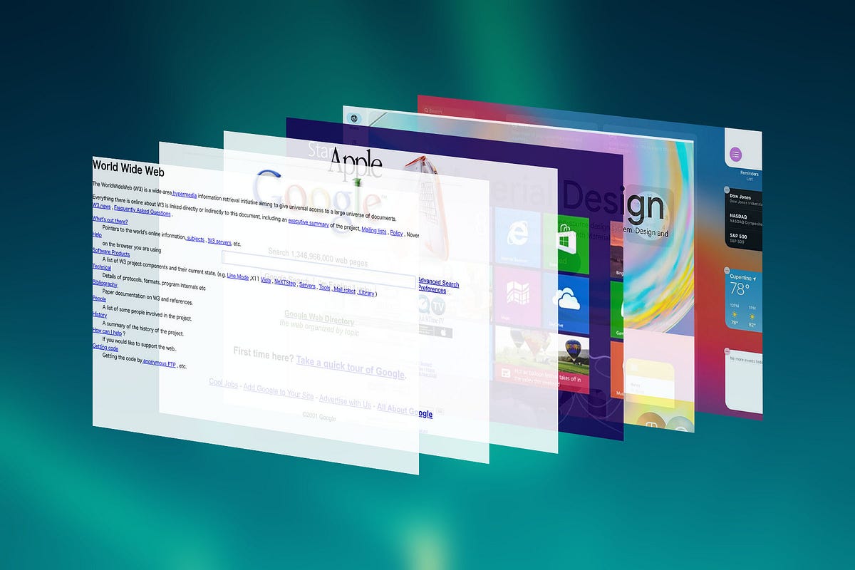 A look back at the history of UI and web design from the 1980s to the ...