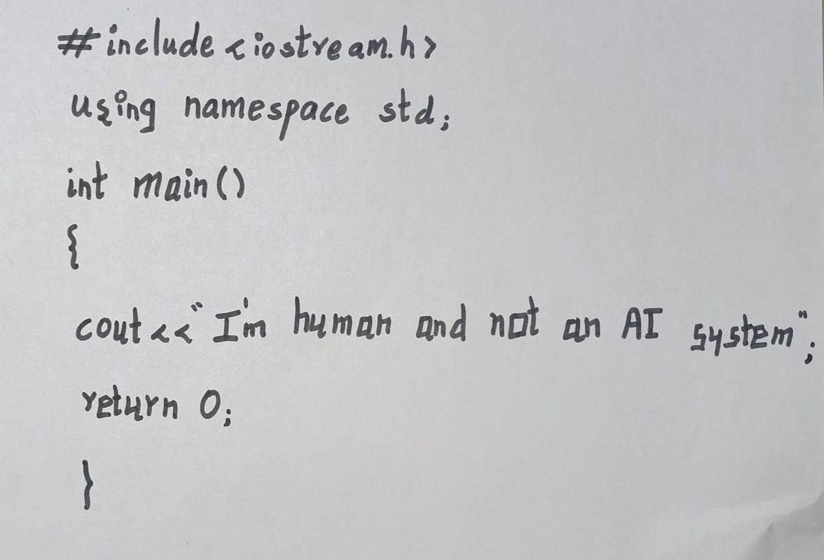 I’m a Human and Not an AI System. A rhyme on the life of a Computer ...