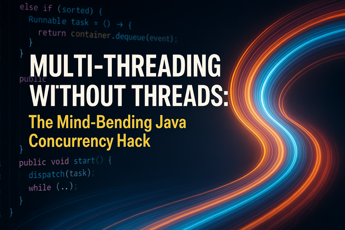 Multi-Threading Without Threads: The Mind-Bending Java Concurrency Hack | by Kavya's Programming ...