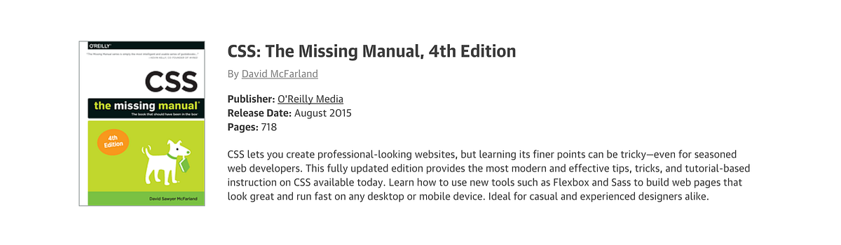 Book review: “CSS: The Missing Manual 4th Edition” | by Ku Lok Sun | CloudBoost