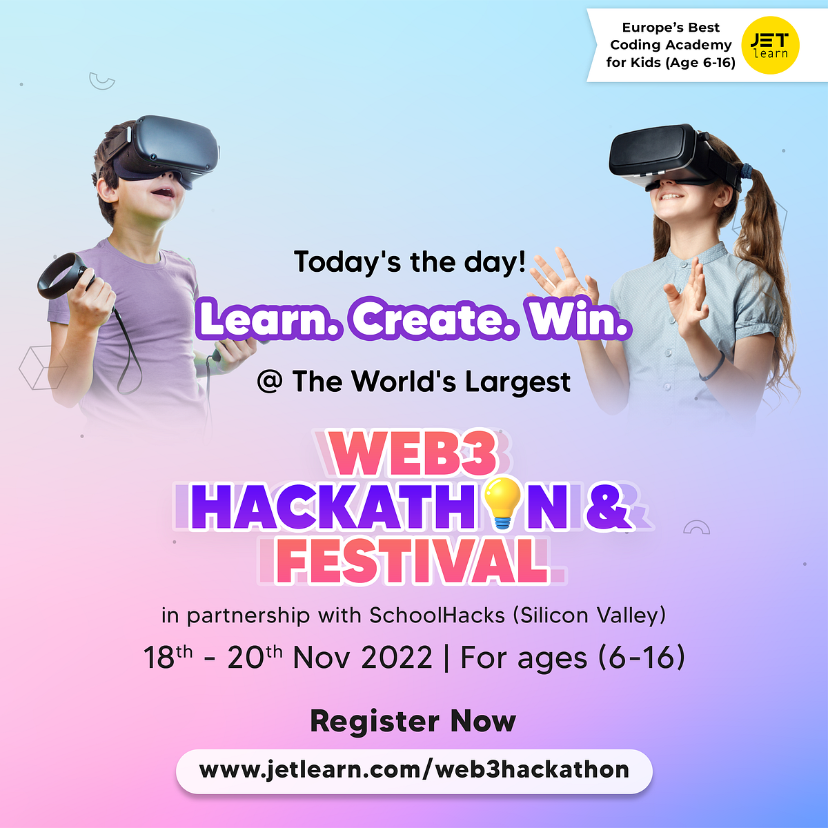 The World’s 🌎 Largest Web3 #Hackathon & Festival by JetLearn in ...