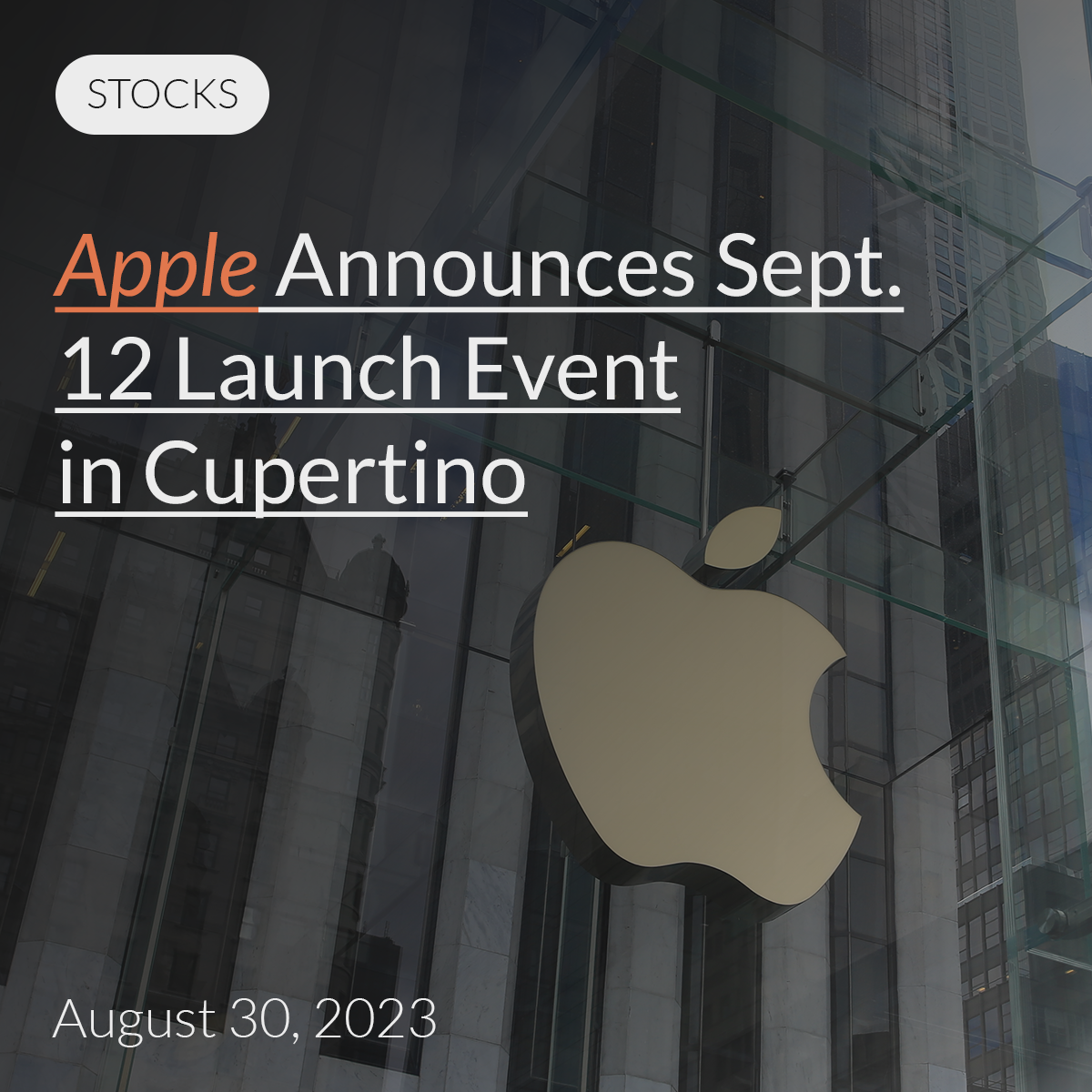 Apple Announces Sept. 12 Launch Event in Cupertino, New iPhone 15 ...