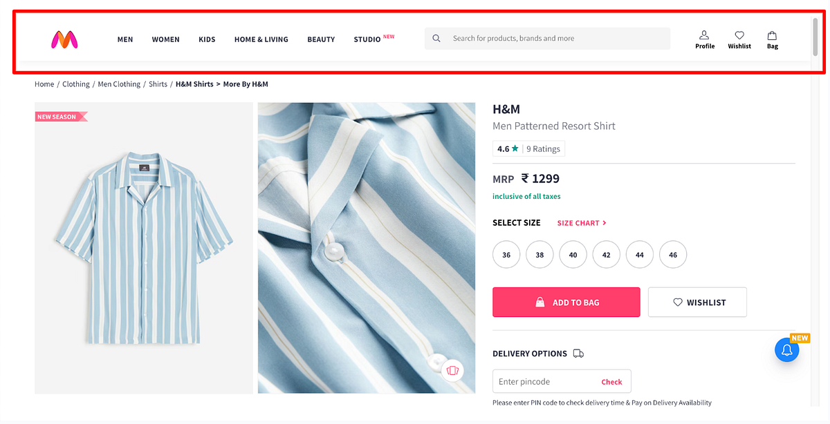 Understanding website analysis of Myntra, exploring cognitive biases ...