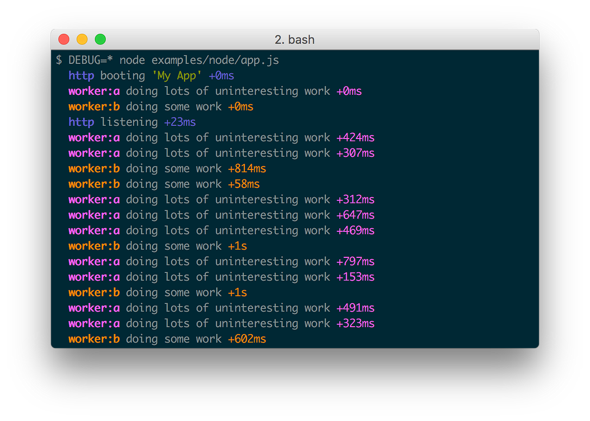 Usando el módulo debug en Node.js | by Aarón López Sosa | Medium