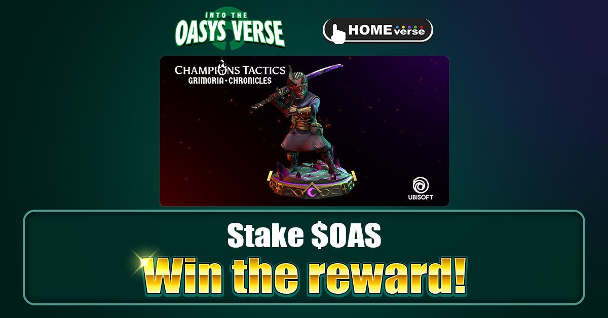 [Ubisoft, double jump.tokyo & Oasys Staking Drop] In the the Oasys Verse $OAS ステーキングキャンペーンに参加して ...